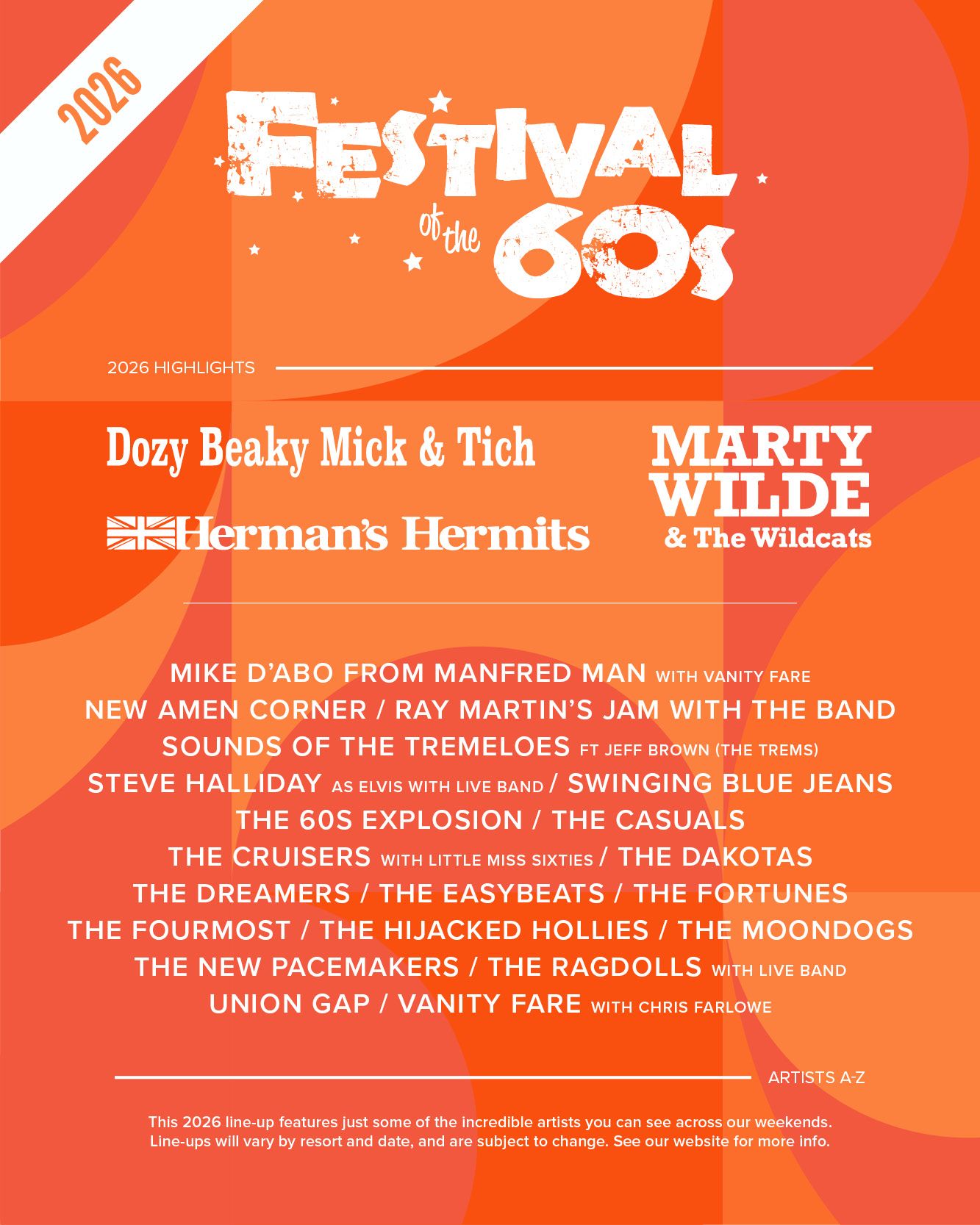 Our Weekends - Festival of the 60s | Butlin's Big Weekenders