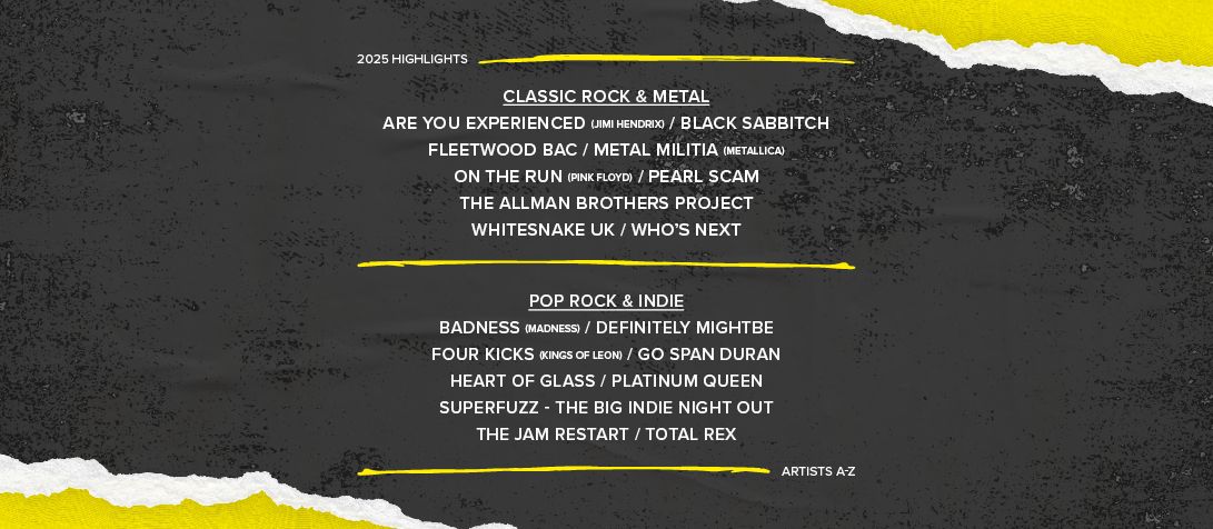 Our Weekends - Giants Of Rock Bootleg Ball | Butlin's Big Weekenders