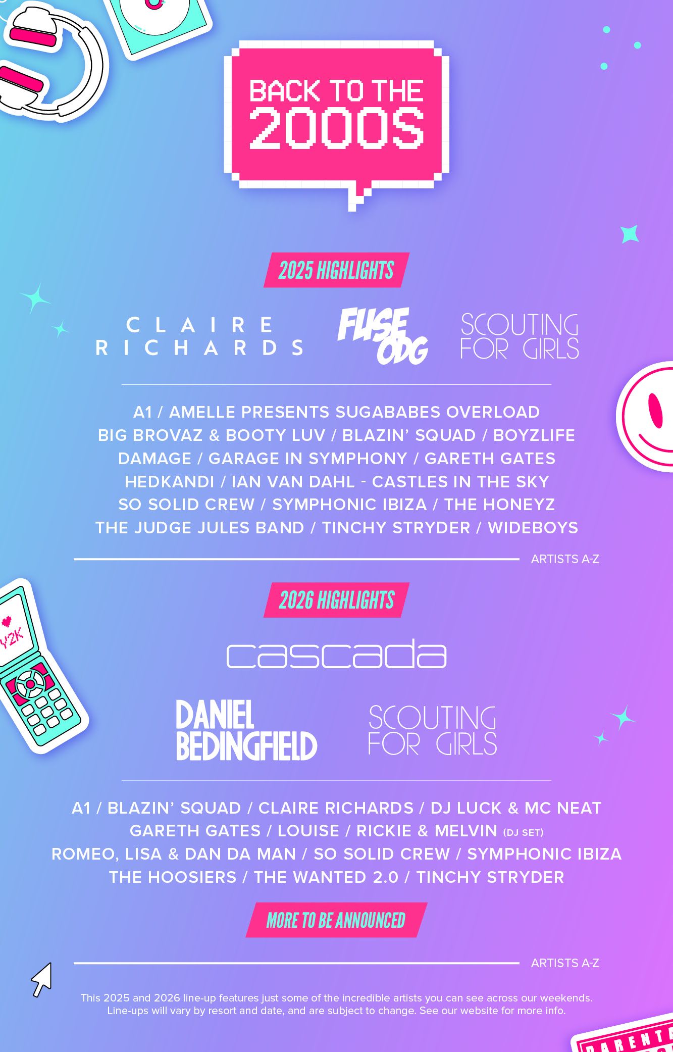 Our Weekends - Back to the 2000s | Butlin's Big Weekenders