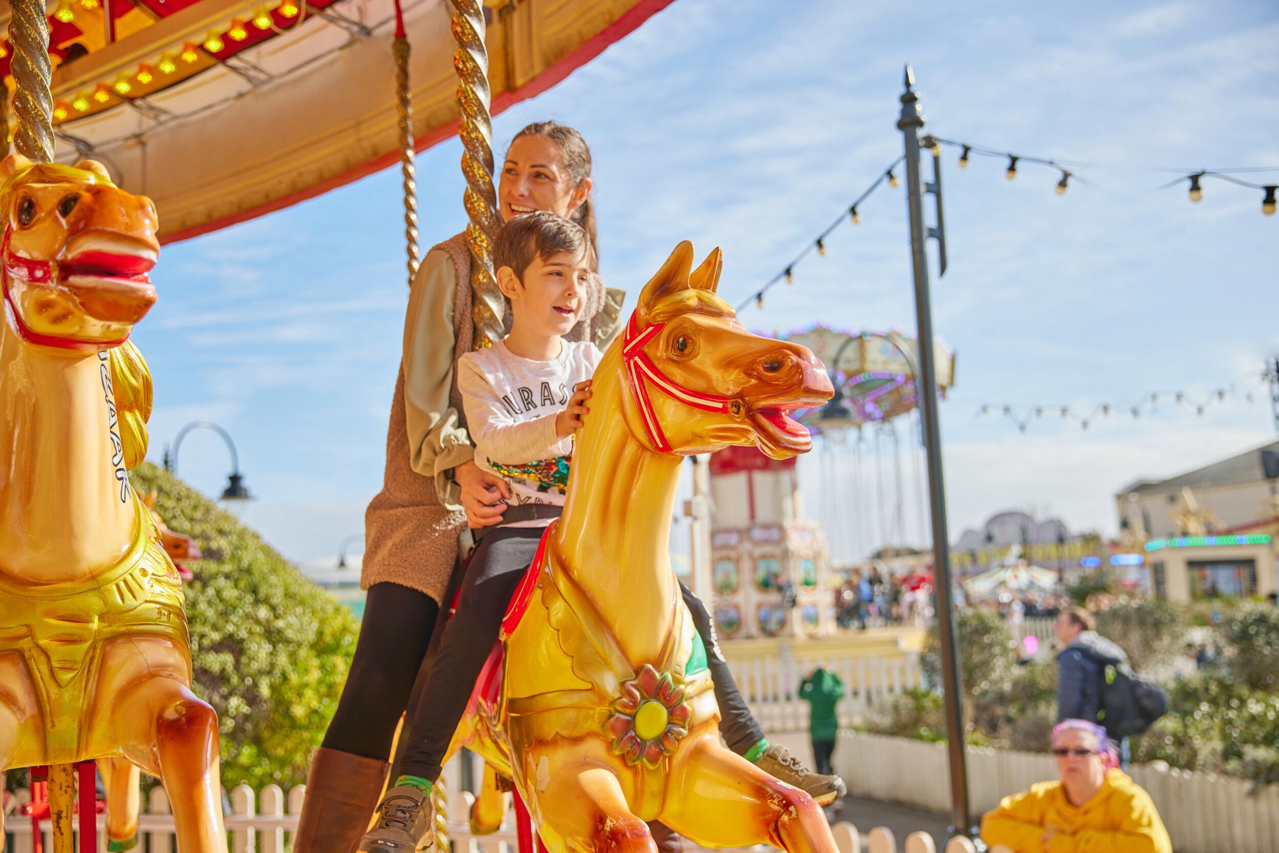 Classic UK Fairground Rides and Family Attractions at Butlin's